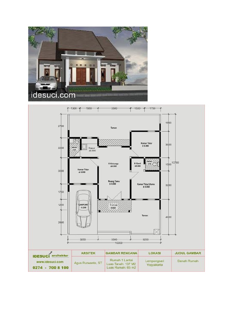 Denah Rumah Type 65 | PDF