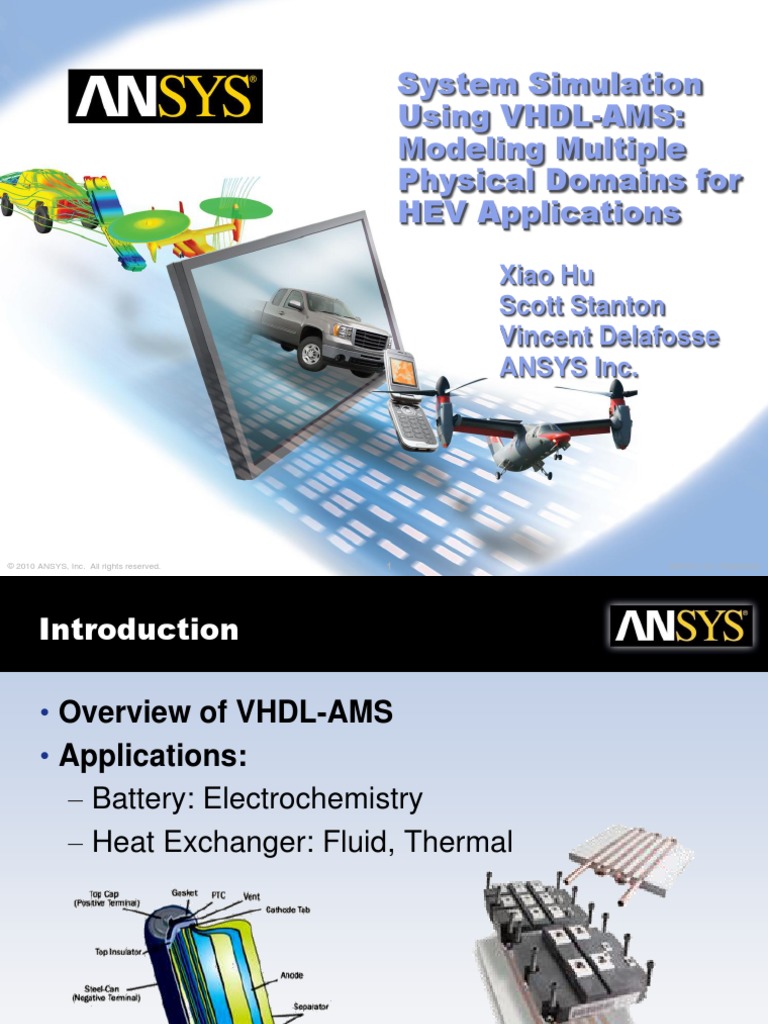 SystemSimulationUsingVHDL AMS | PDF | Capacitor | Electrical Resistance ...