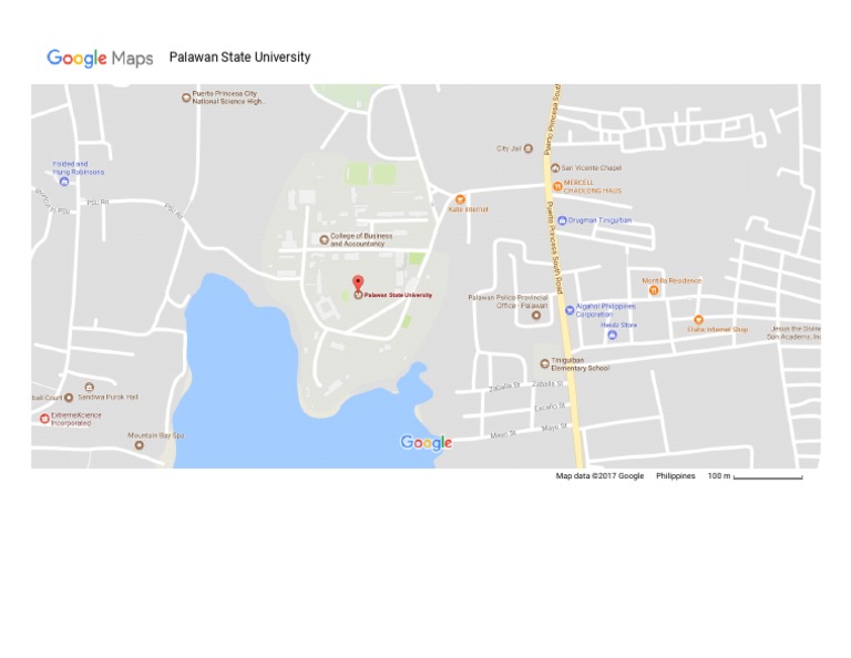 Palawan State University - Google Maps | PDF