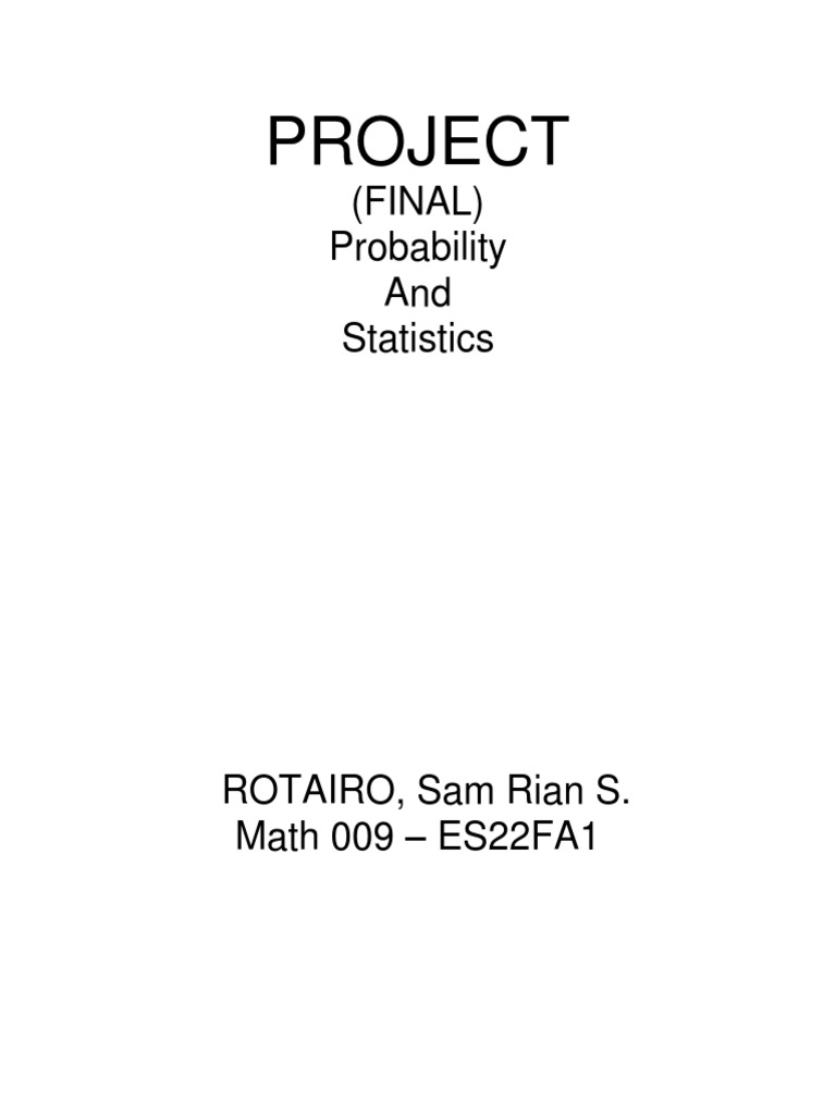 Final Project | PDF | P Value | Statistical Significance