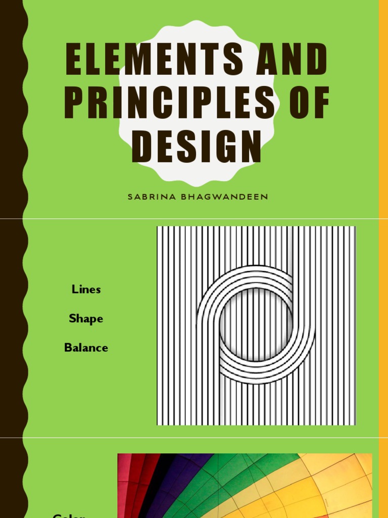 Elements and Principles of Design | PDF