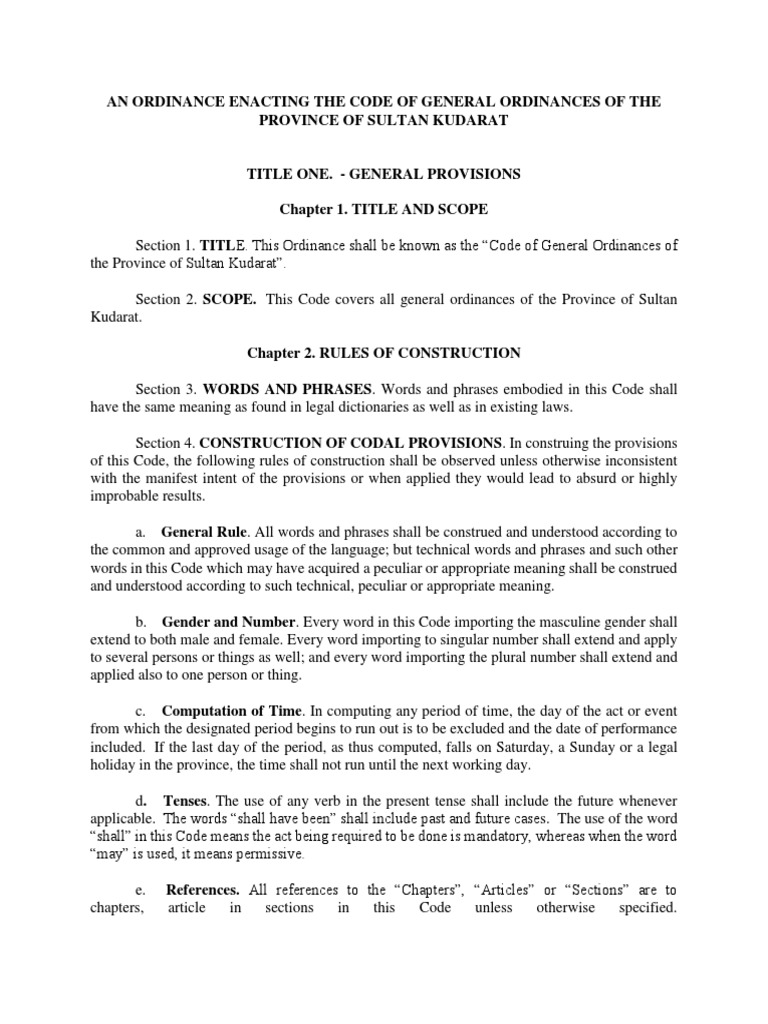 Code of Gen. Ordinances of SK | Property Tax | Local Ordinance