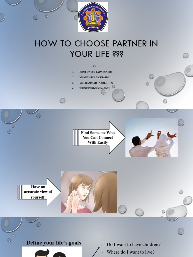 How To Choose Partner in Your Life | PDF