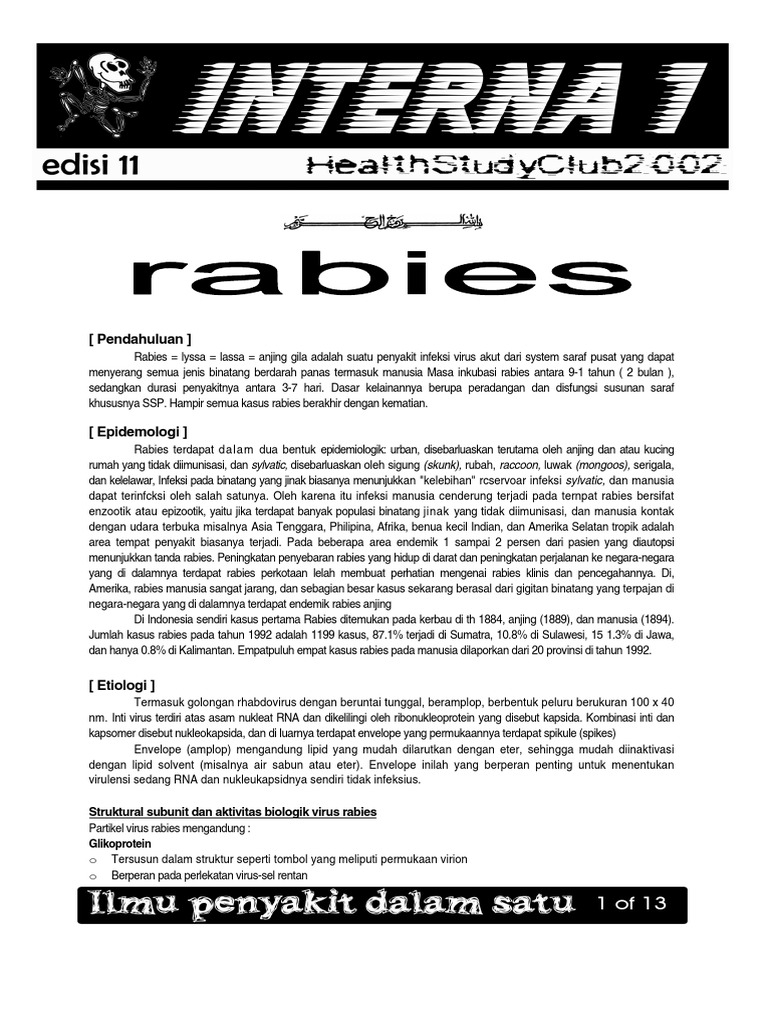 Rabies PDF | PDF