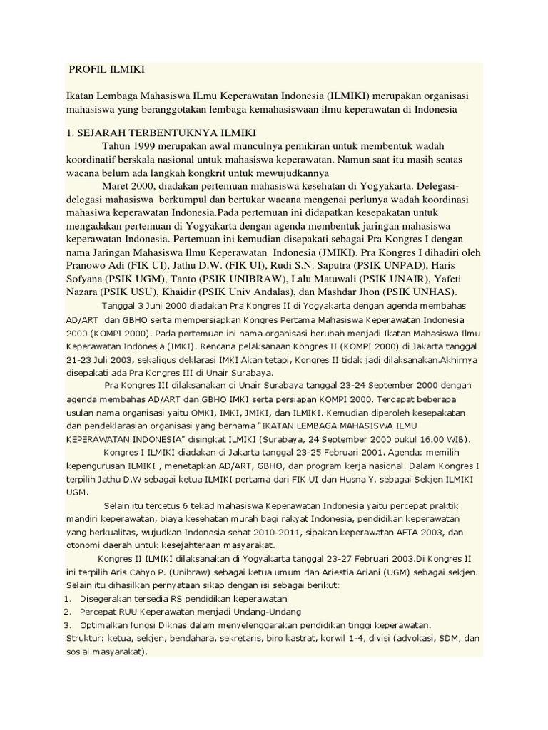 Profil Ilmiki | PDF | Perjalanan