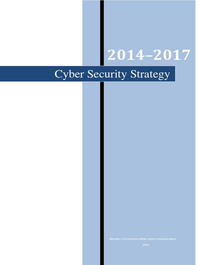 ESTONIA Cyber Security Strategy - 2014-2017 PDF | PDF | Computer ...