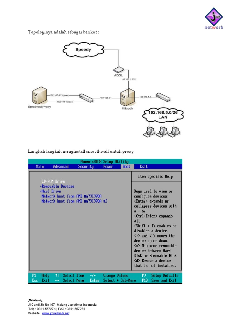 Langkah Langkah Menginstall Smoothwall Untuk Proxy | PDF | Komputer