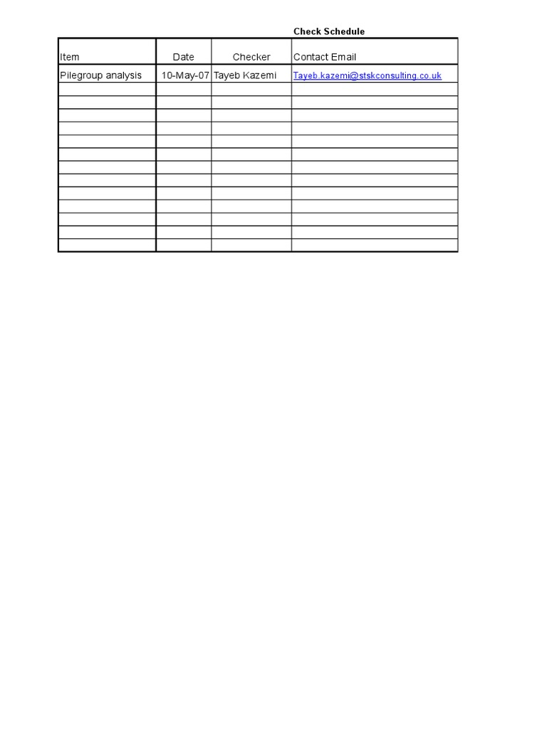 Pile Group Analysis | PDF | Spreadsheet | Computing