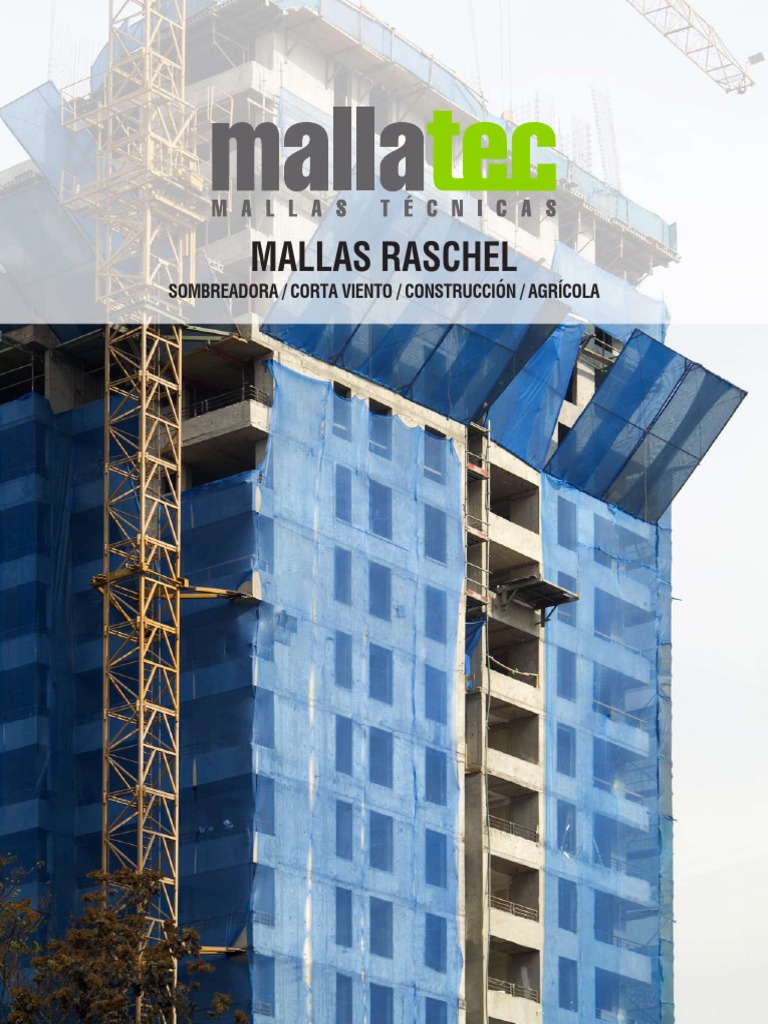 Ficha Malla Raschel Empresa Mallatec | PDF | Amarillo | Blanco
