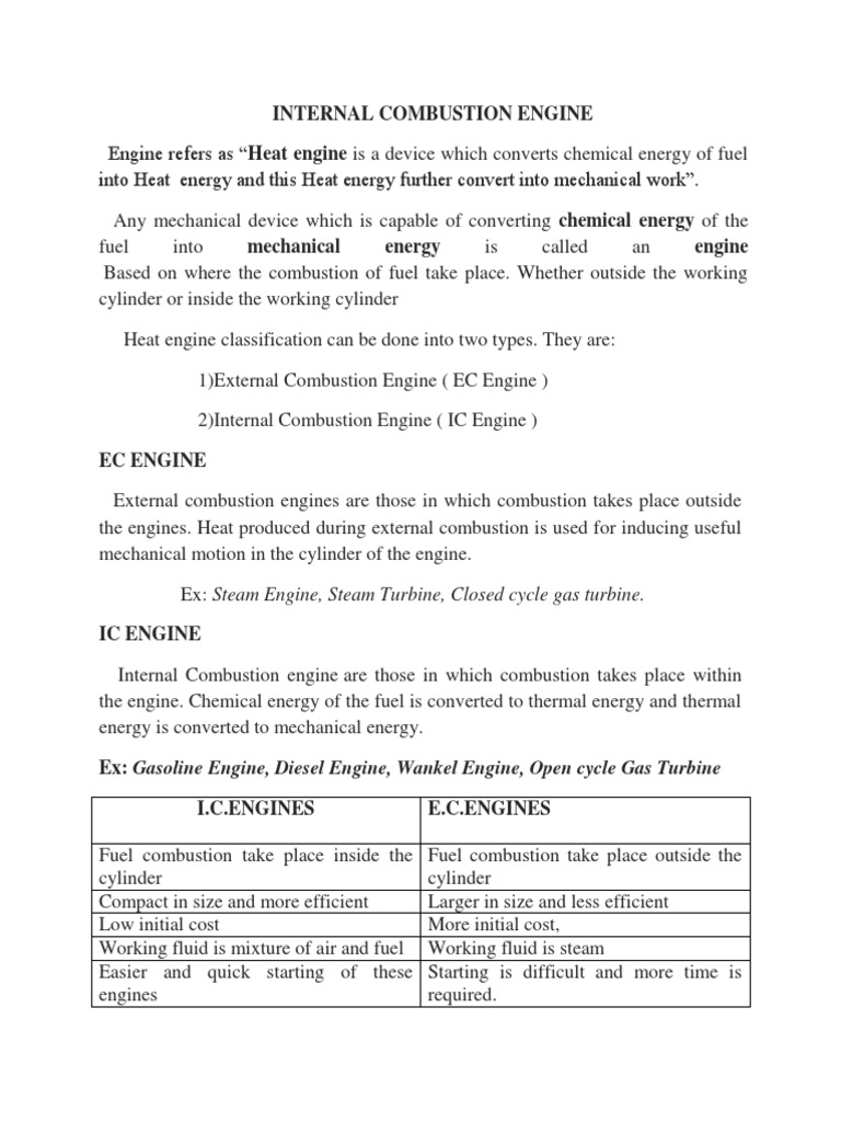 I.C Engines | PDF | Internal Combustion Engine | Diesel Engine