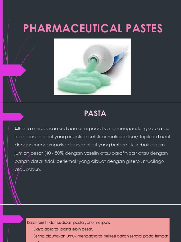 Materi 5. Pharmaceutical Paste | PDF | Senyawa Kimia | Zat Kimia