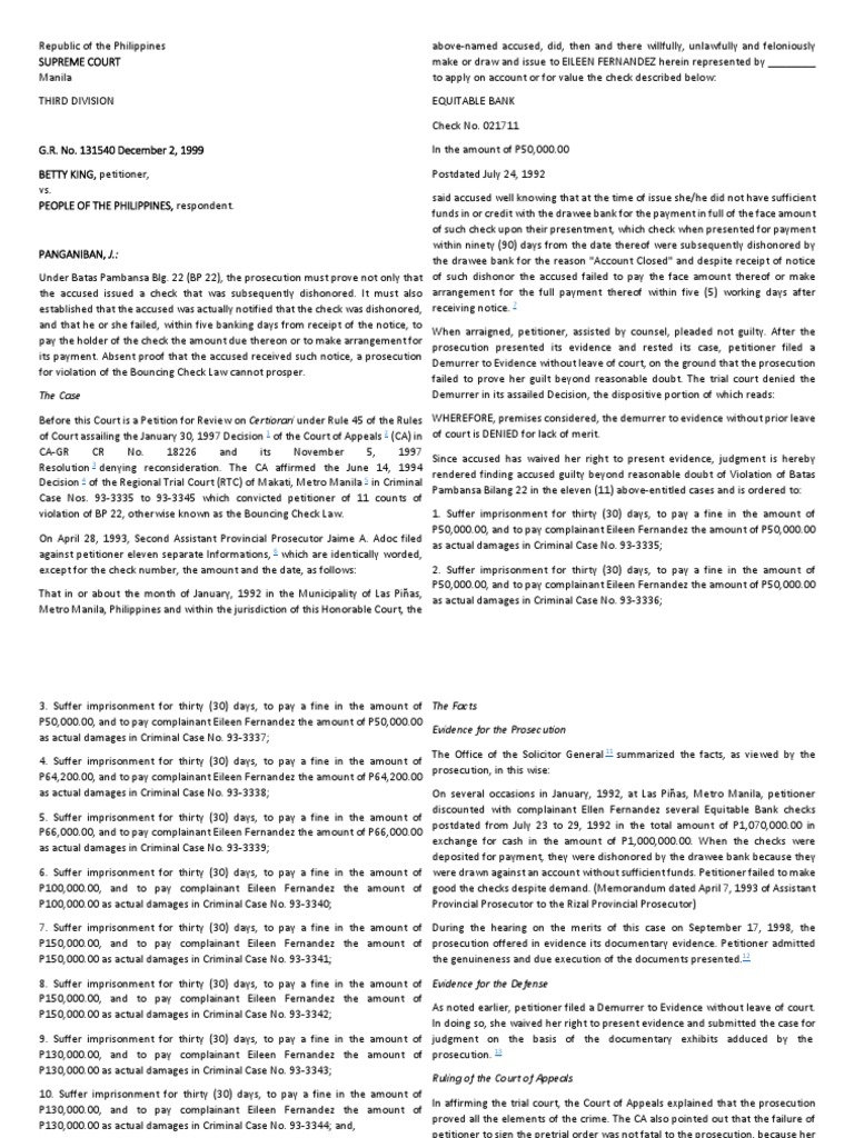 CASES Bills in Set | PDF | Cheque | Evidence (Law)
