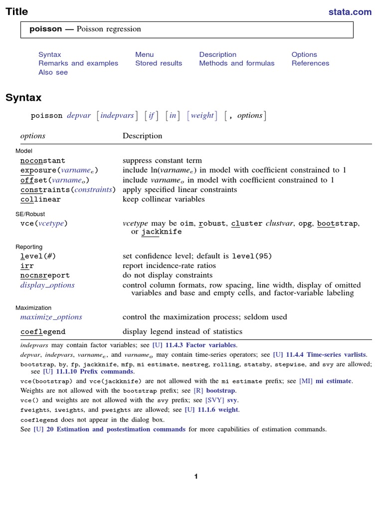 Poisson Regression | PDF | Resampling (Statistics) | Poisson Distribution