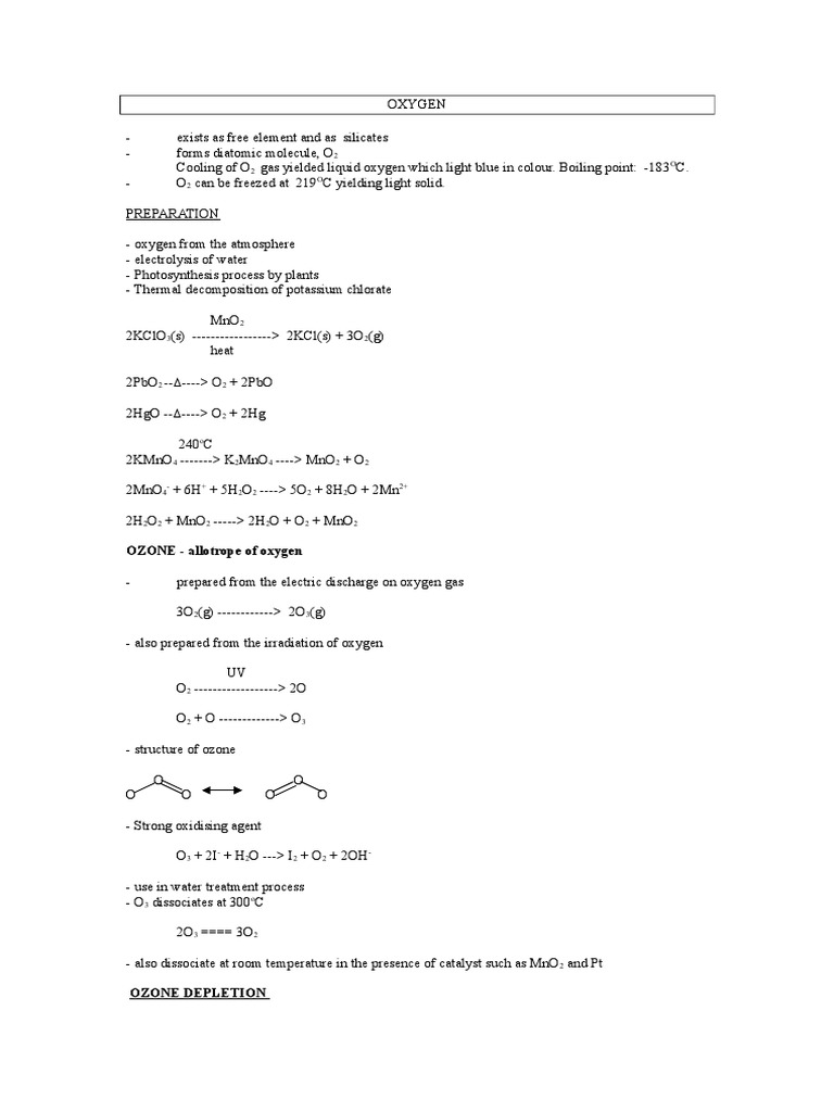 OZONE - Allotrope of Oxygen | PDF | Hydrogen Peroxide | Oxygen