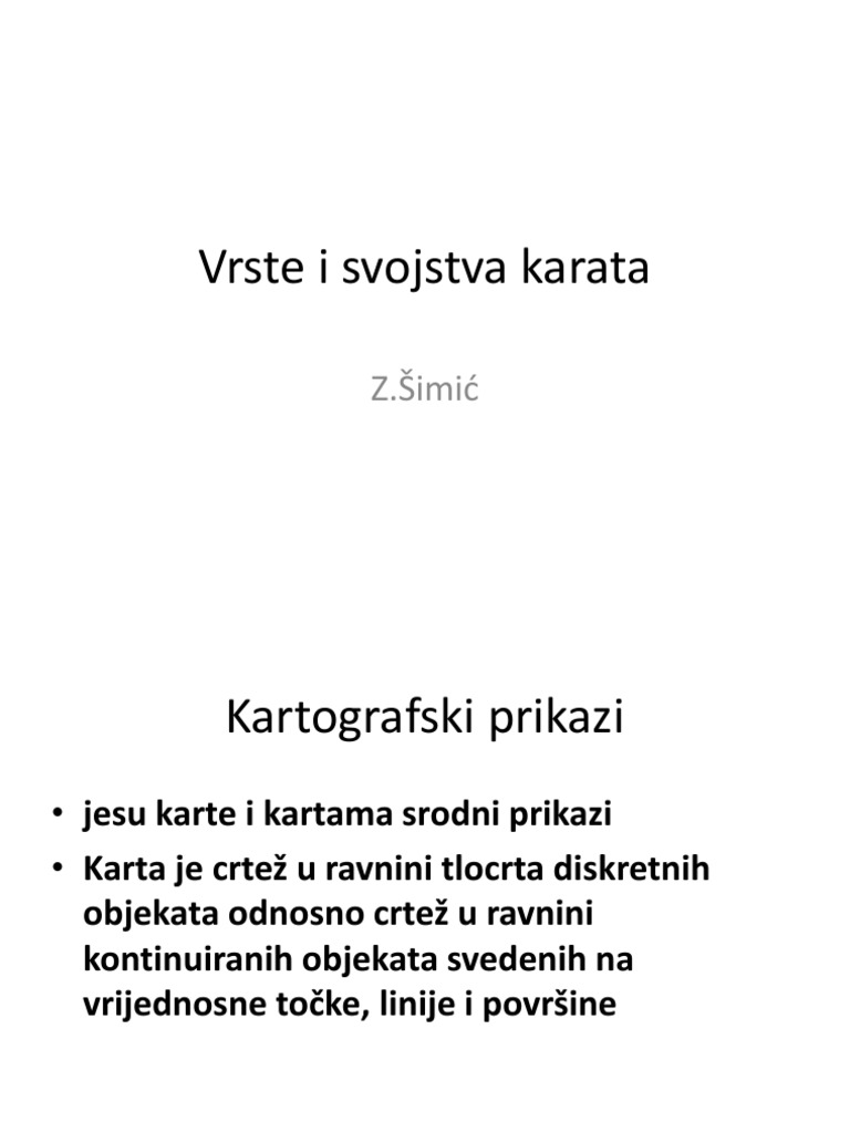 5 Vrste Karata | PDF