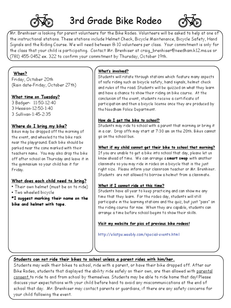 2017 Bike Rodeo Flyer 2 | Download Free PDF | Traffic | Land Transport