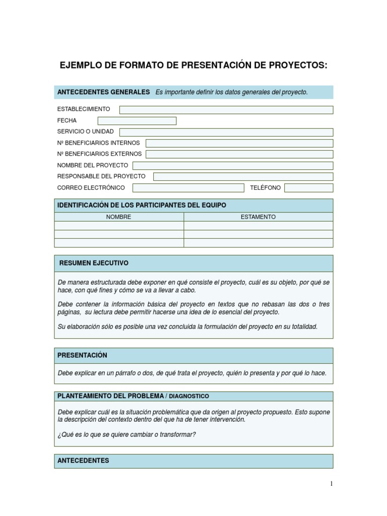 EJEMPLO_DE_FORMATO_DE_PRESENTACION_DE_PROYECTOS.pdf | Budget | Cognitive Science