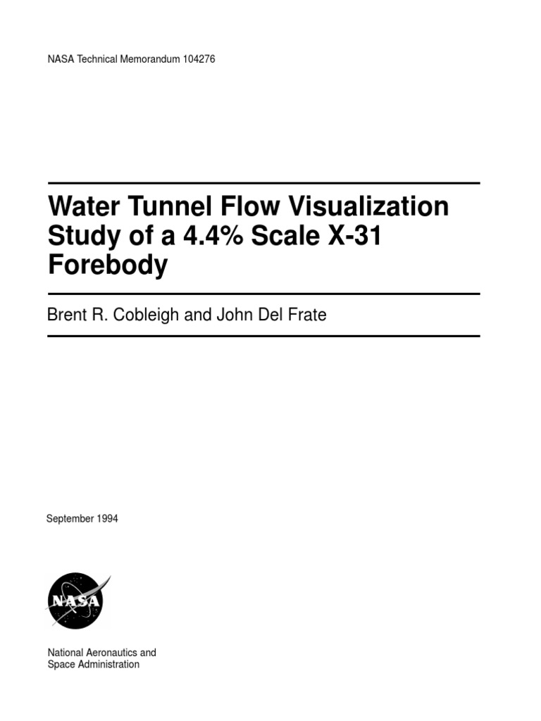 Water Tunnel Flow Visualization | PDF | Vortices | Stall (Fluid Mechanics)