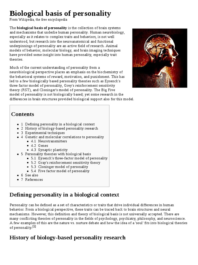 Biological_basis_of_personality.pdf | Earth & Life Sciences | Neuroscience