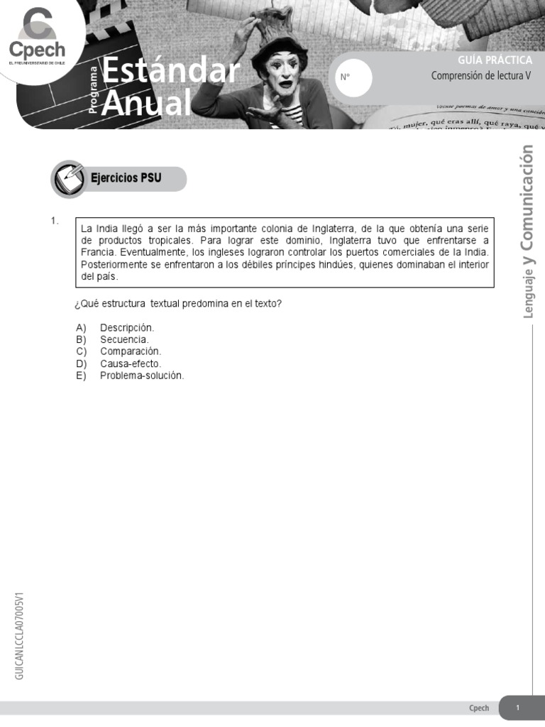 Guía Práctica 5 Comprensión de Lectura V PDF | PDF | Cubismo | Pablo ...