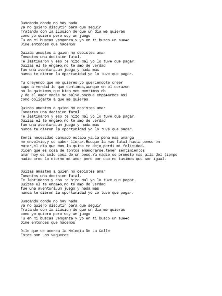 Quizas Tony Dize | PDF