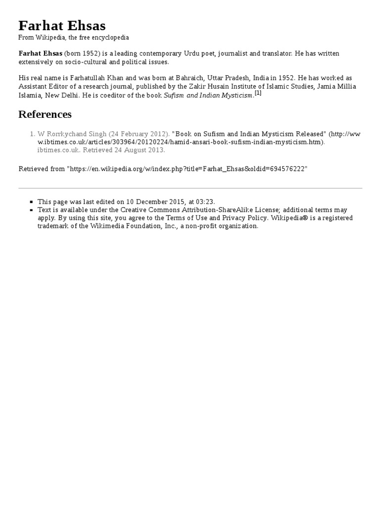 Farhat Ehsas PDF | PDF