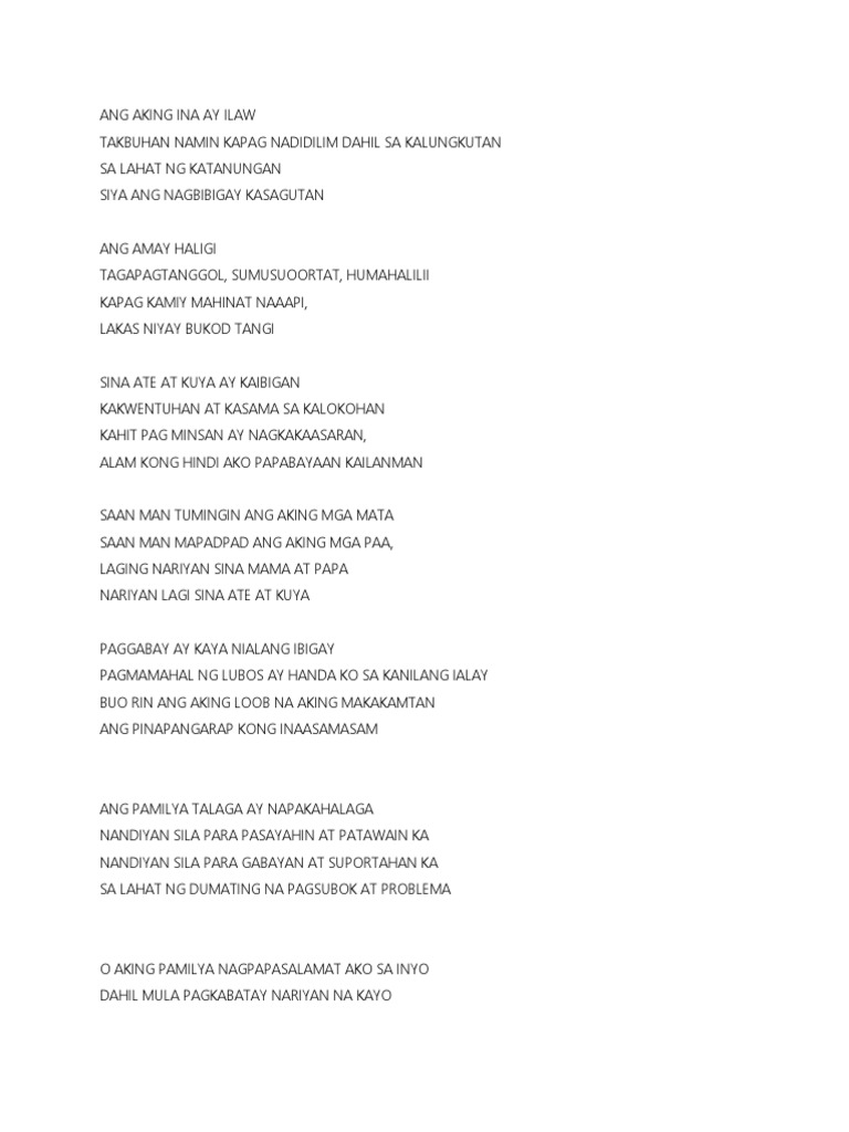 Ang Aking Ina Ay Ilaw by Kaye C | PDF