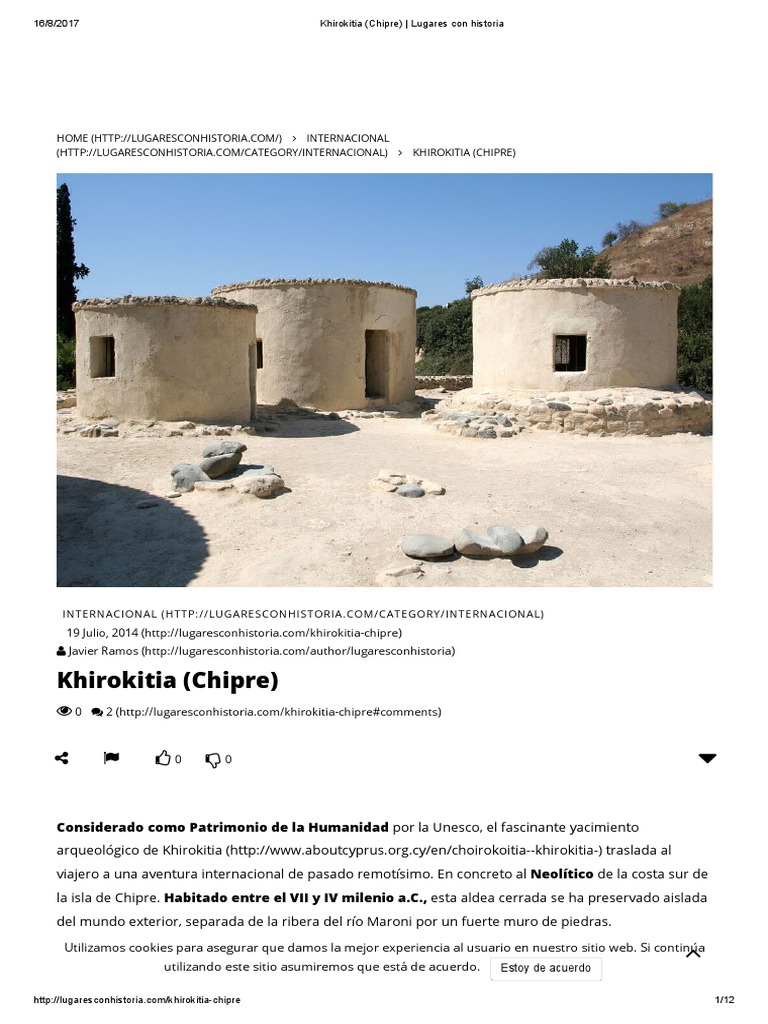 Khirokitia (Chipre) - Lugares Con Historia | Descargar gratis PDF ...