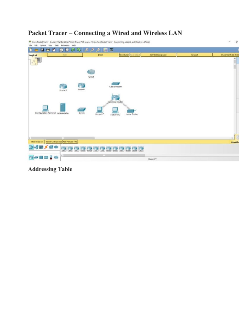 Packet Tracer 4.2.4.4-5 | PDF | Wireless Lan | Computer Network