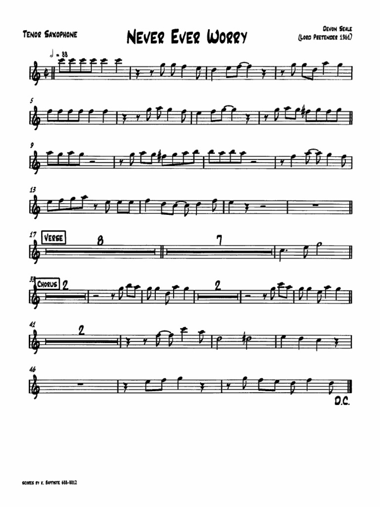 Never Ever Worry - Lord Pretender | PDF