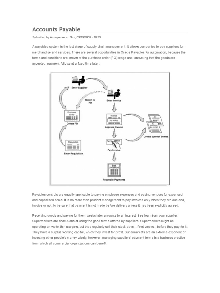 Accounts Payable by ORACLEUG | PDF | Accounts Payable | Debits And Credits