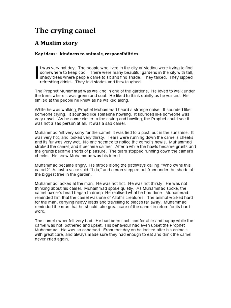 The Crying Camel: A Muslim Story | PDF