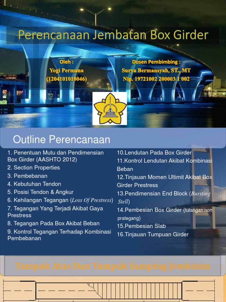 Perencanaan Jembatan Box Girder | PDF