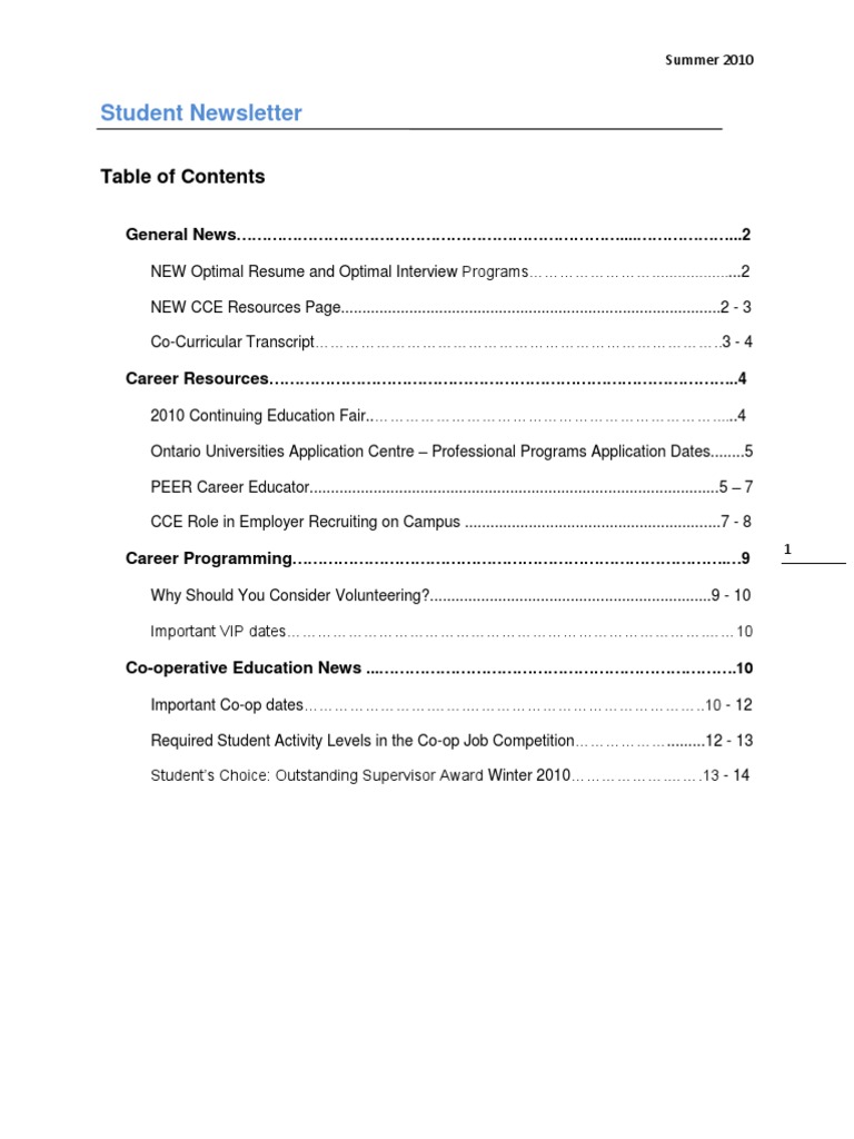 University of Windsor Career Resources Update | PDF | Interview ...