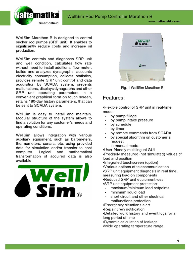 An Overview of the WellSim Marathon B Rod Pump Controller: Features ...