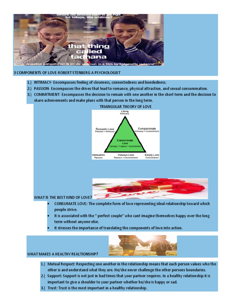 3 Components of Love | PDF | Romance (Love) | Love