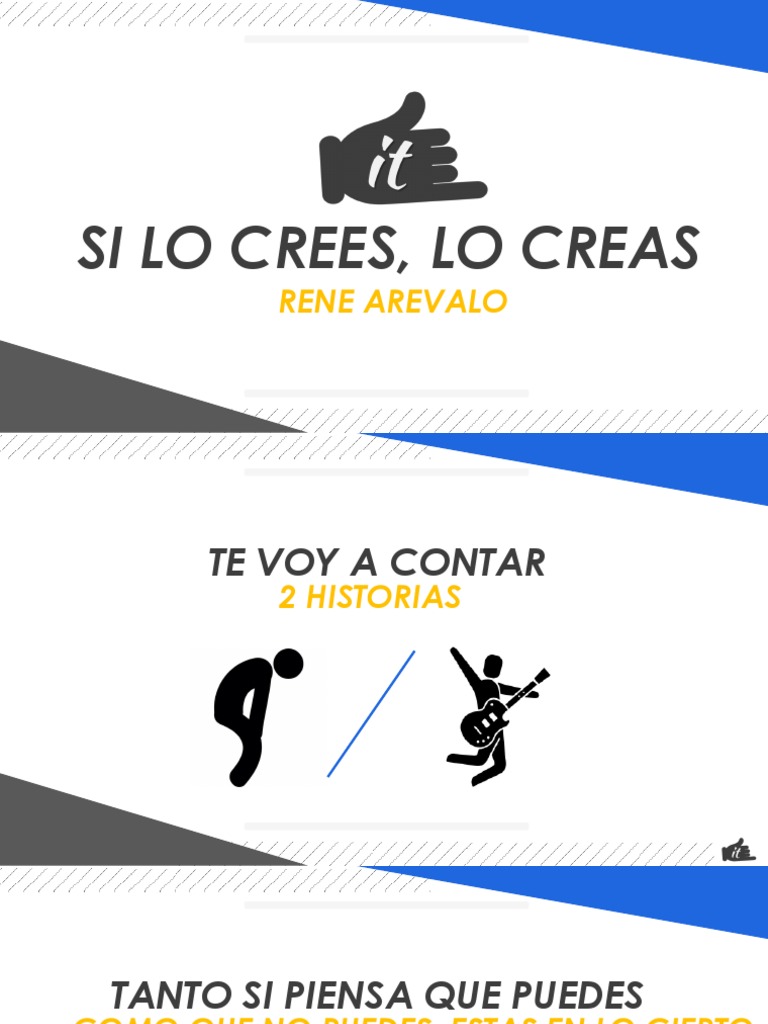 Si lo crees, lo creas: Creencias y Éxito | PDF