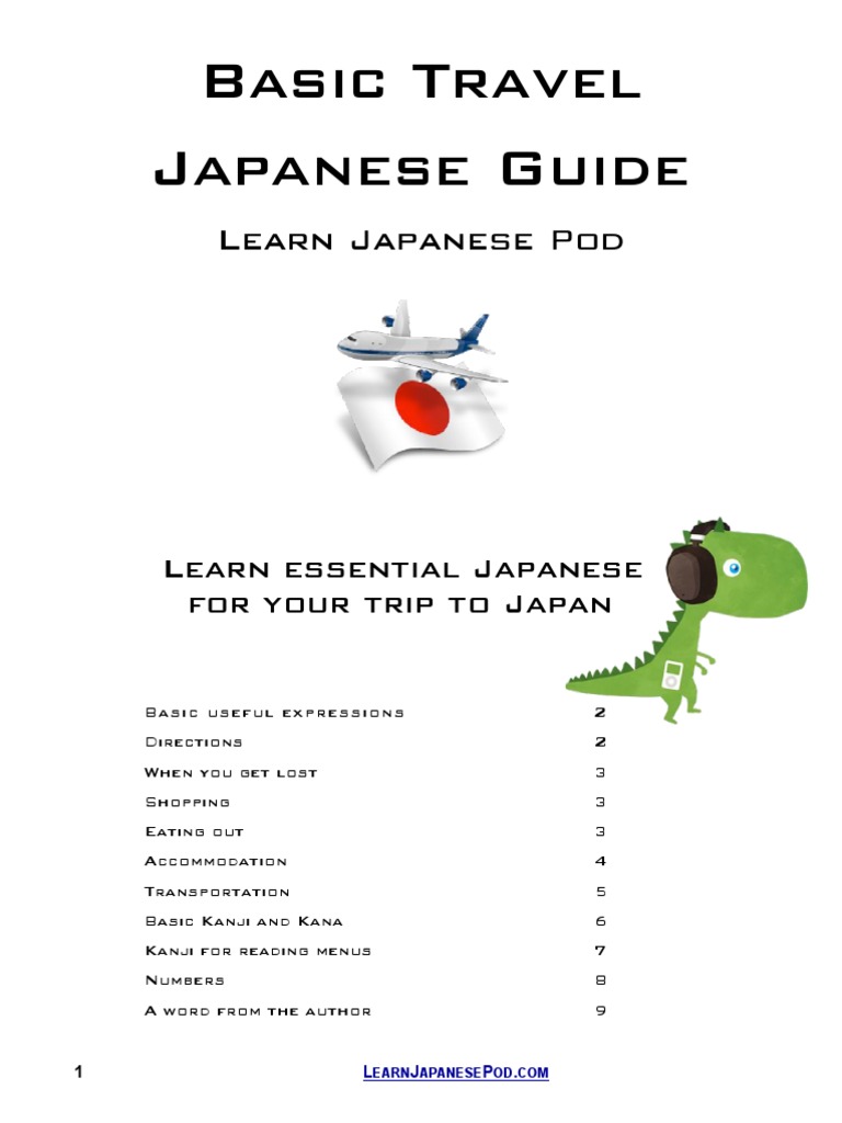 Travel Guide | PDF | Japanese Language | Japanese Cuisine