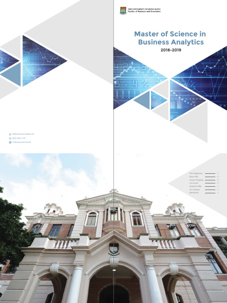Hku Msba Brochure | PDF | Analytics | Master Of Business Administration