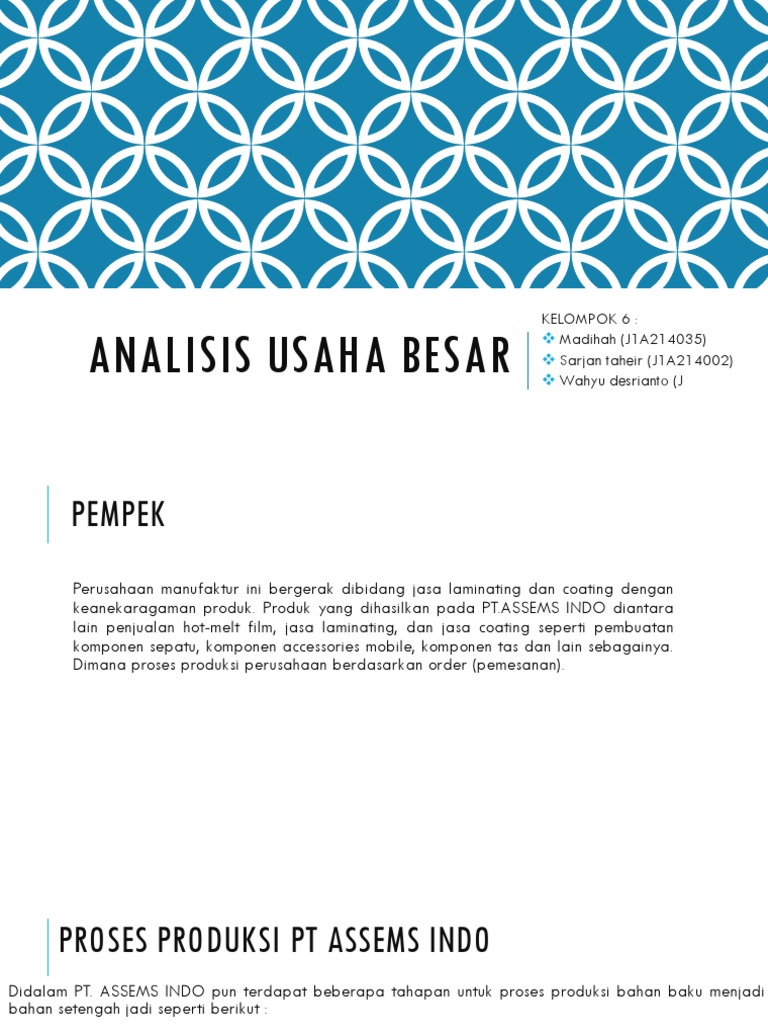 Analisis Usaha Besar | PDF