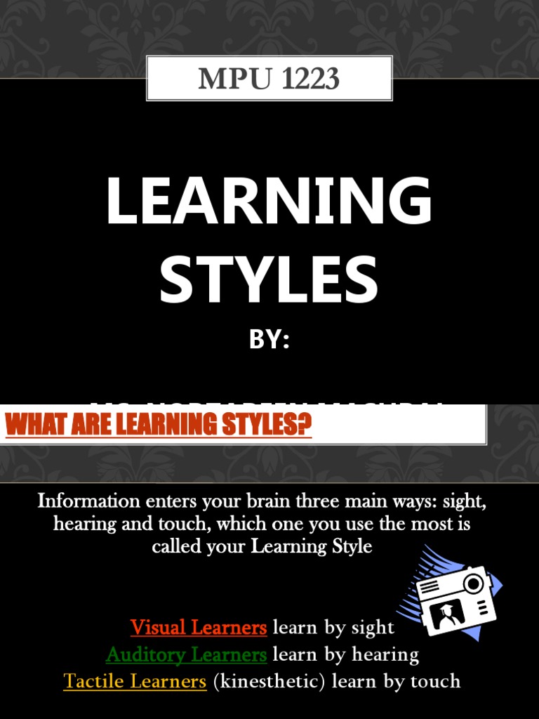 MPU 1223 - Learning Styles | Download Free PDF | Learning Styles | Extraversion And Introversion