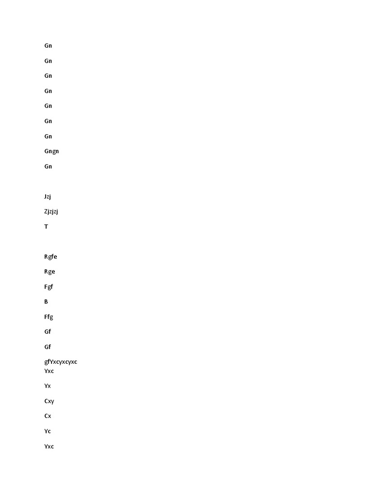 Random Text and Characters Document | PDF