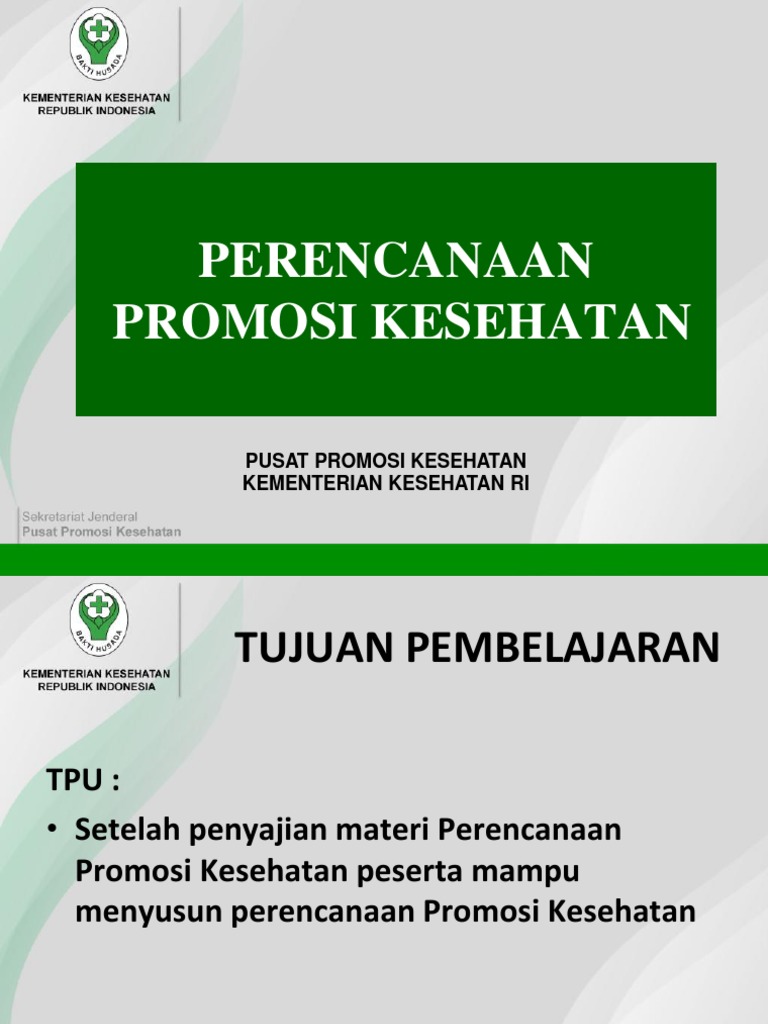Perencanaan Promosi Kesehatan Homecare24
