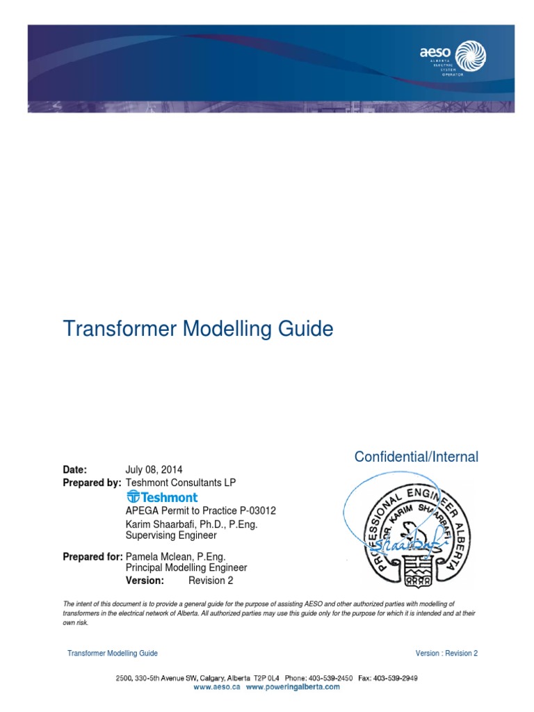 Rev02 Transformer Modelling Guide1 | PDF | Transformer | Inductance