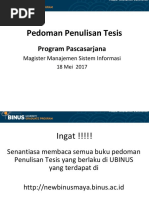 Pedoman Penulisan Tesis UGM | PDF