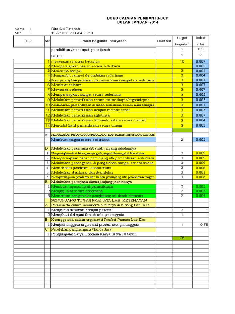 Contoh Dupak Bidan Garut | PDF