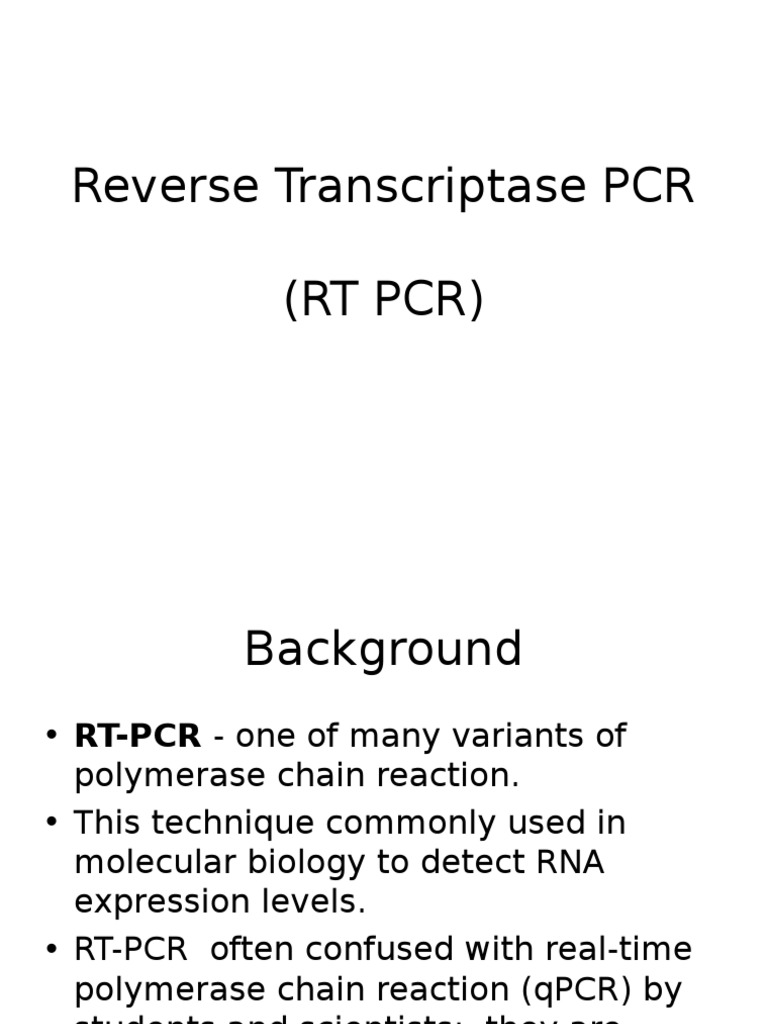 A Concise Guide To Reverse Transcriptase Pcr Rt Pcr Principles