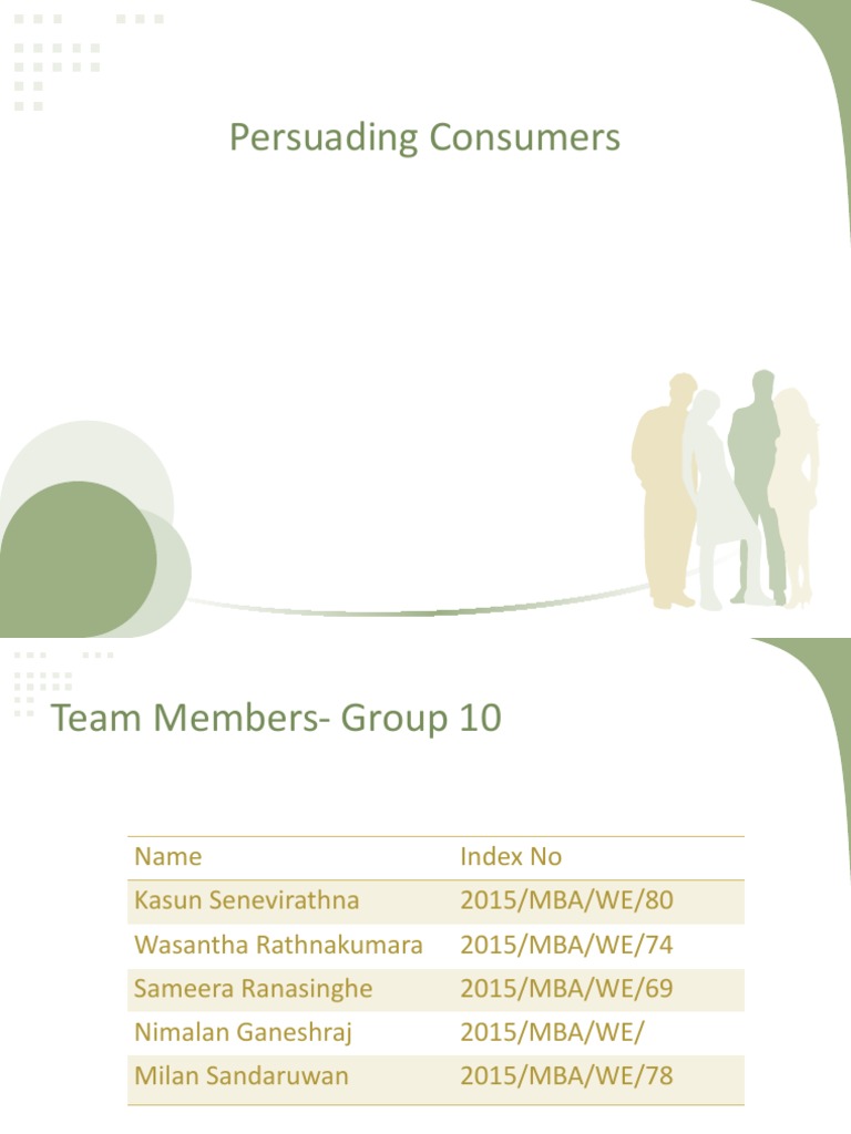 Persuading Consumers V4 | PDF | Persuasion | Advertising