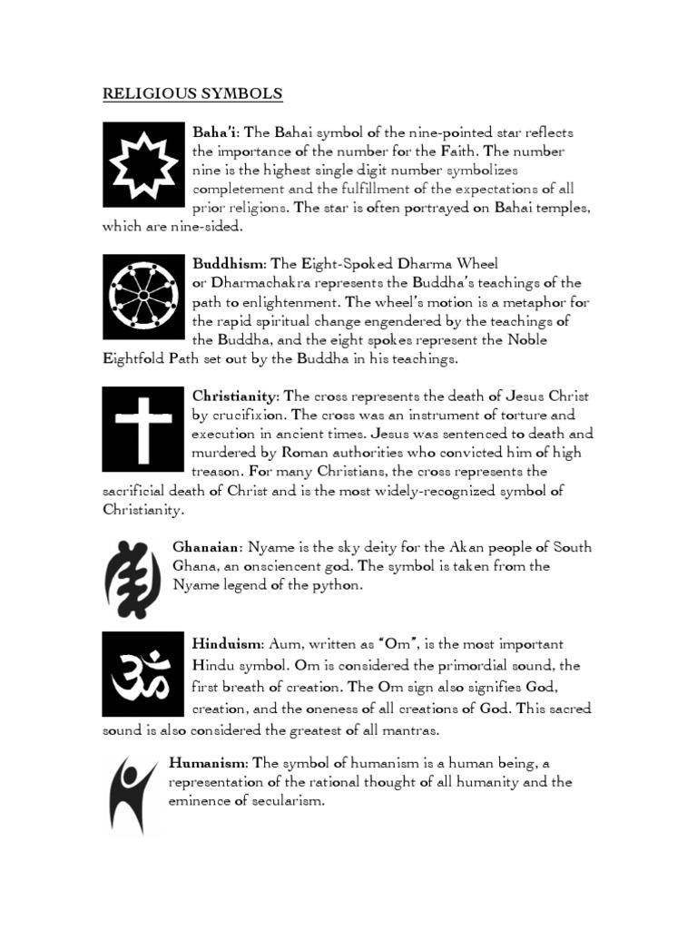 Ancient Religious Symbols And Their Meanings