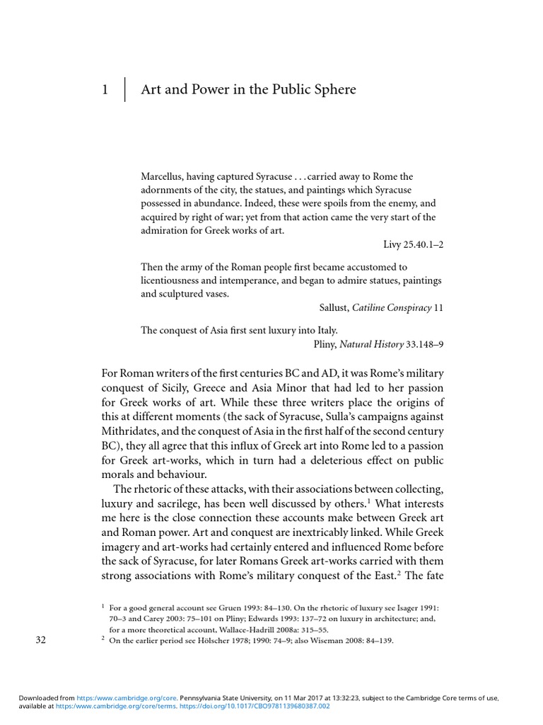 Art and Power | PDF | Ancient Rome | Augustus